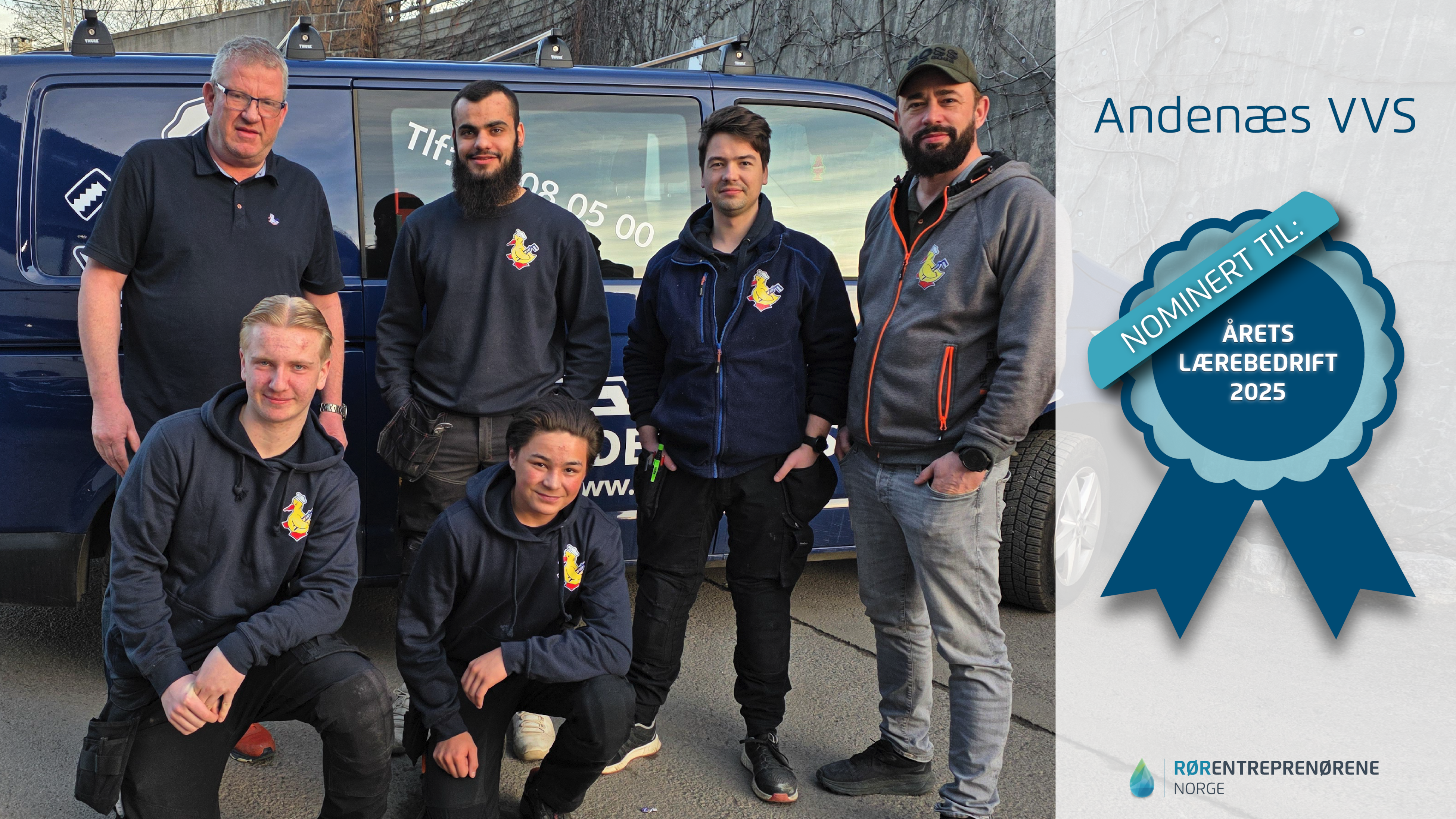 Andenæs VVS er nominert til Årets Lærebedrift 2025